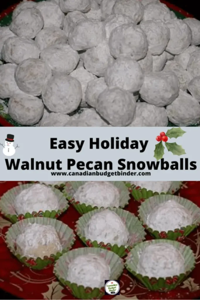 Easy Holiday Walnut Pecan Snowballs
