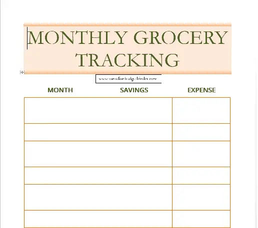The Best Way To Track Your Monthly Grocery Expenses (Free Printable)