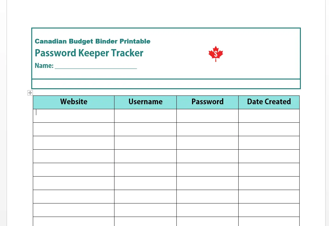 Why You Must Have A Password Manager System (Free Budget Binder Printable)